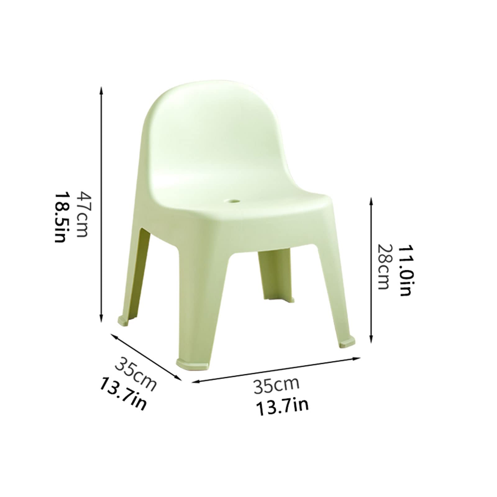 ZABEES Foot Rest Stool Thickened Armchair Stool Plastic Small Chair Bench Small Low Stool Household Non-Slip Shoe Changing Stools for Room Padded Seat