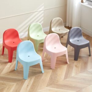 ZABEES Foot Rest Stool Thickened Armchair Stool Plastic Small Chair Bench Small Low Stool Household Non-Slip Shoe Changing Stools for Room Padded Seat