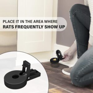 Gearshark Reusable Round Snap Mousetraps | Mouse Catcher Quick Effective Snap Mouse Trap Indoor & Outdoor for Home | Safer Snap Traps Easy to Clean & Setup Bait Reacting, 6 Pcs