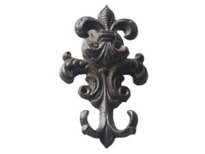 stelalloy decorative wall hook - cast iron hooks - black coat hooks towel hooks for bathroom hat holder purse hook - rustic coat hooks wrought iron hooks - garden hooks - pool hooks