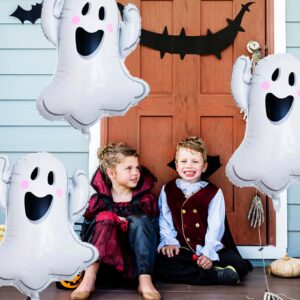 HADCKJA Ghost Balloons White Ghost Halloween Balloons Ghost Foil Balloons for Ghost-Themed Party Supplies Decorations Halloween Party Decorations Balloons Party Sets-3pcs