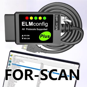 elmconfig obd2 to usb cable elm327 obd2 scanner code reader diagnostic tool live data usb to obd2 adapter obd2 adapter for ford f150 obdii elm 327 obd interface for laptop pc windows