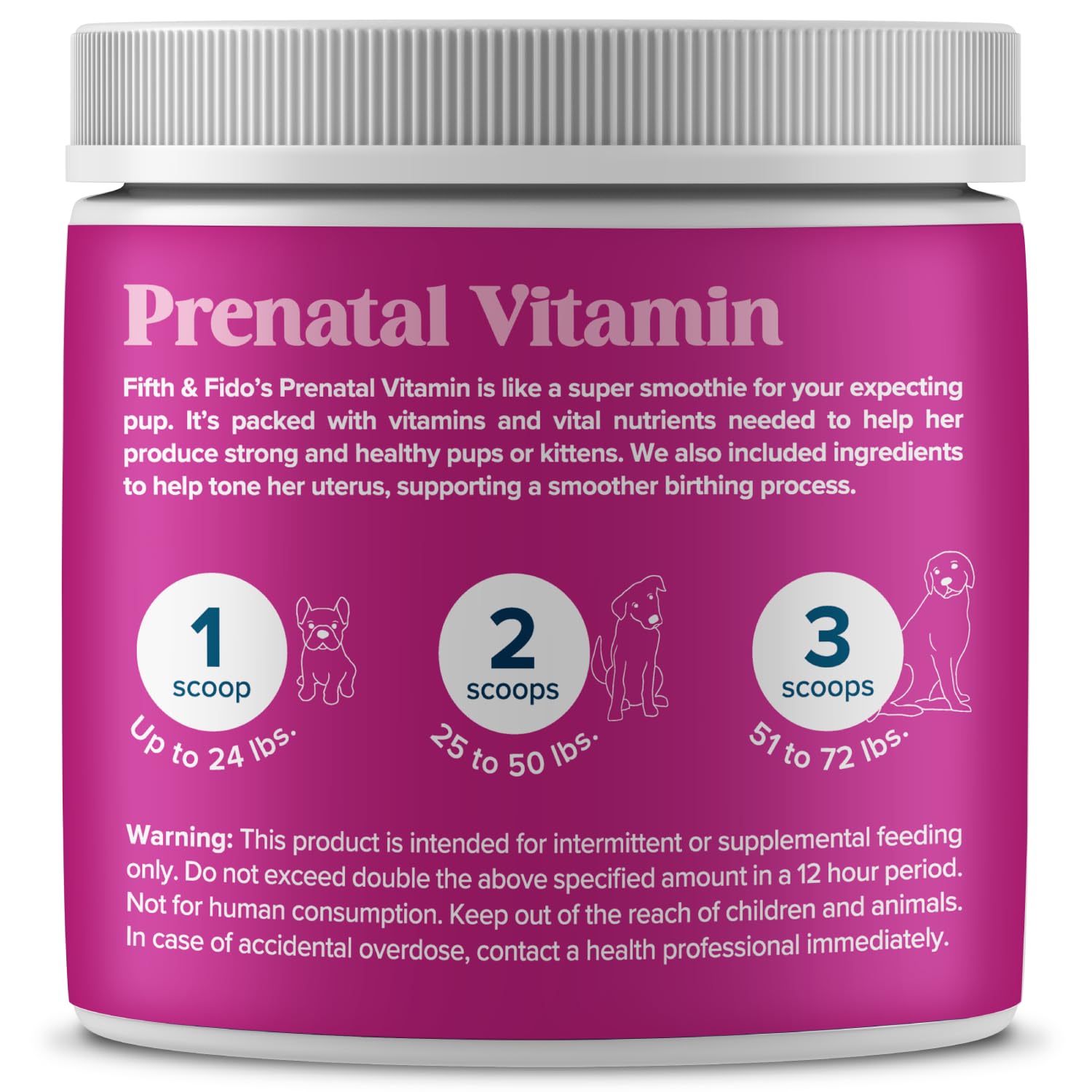 Dog Prenatal Vitamins - Prenatal Vitamins for Dogs - Prenatal Kit for Pregnant Dogs with Iron, D3 and Folic Acid - Prenatal Dog Vitamins to Enhance Recovery and Milk Production for Nursing Puppies