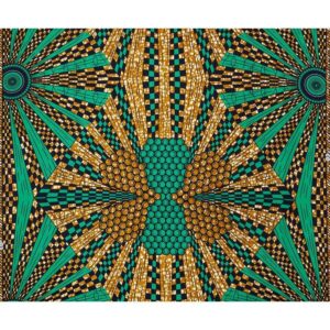 African Fabric 100% Cotton Ankara Wax Print Fabric 6 Yards Cloth for Party Dress