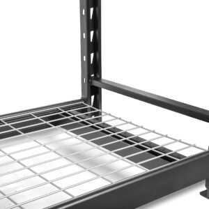 WEN Four-Tier Industrial Steel Storage Rack with Adjustable Shelving and 8000-Pound Capacity (RK7724-4)