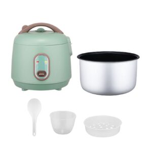 VINGVO Rice Cookers, One Touch Rice Cooker Nonstick Electric Rice Cooker Steamer with Measuring Cup and Rice Spoon, Multicooker for Cook Oatmeal, Stew, Grains, Soup, Quinoa, Cereal, Pasta (Green)