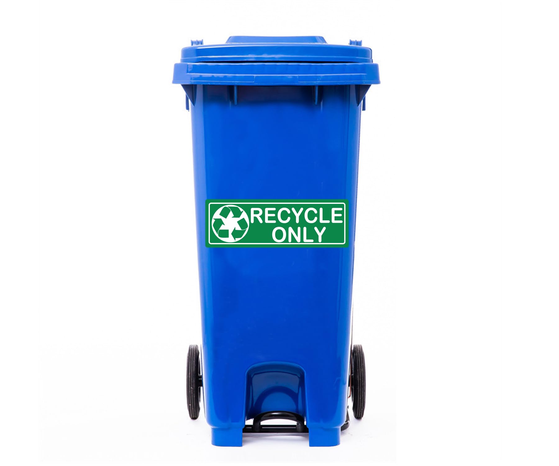 Trash Recycle Stickers for Outdoor Trash Can Garbage Can 2 x6 Inch - Recycle Sticker Trash Can Decal Trash Label Recycling Stickers for Trash Can 12 Pcs