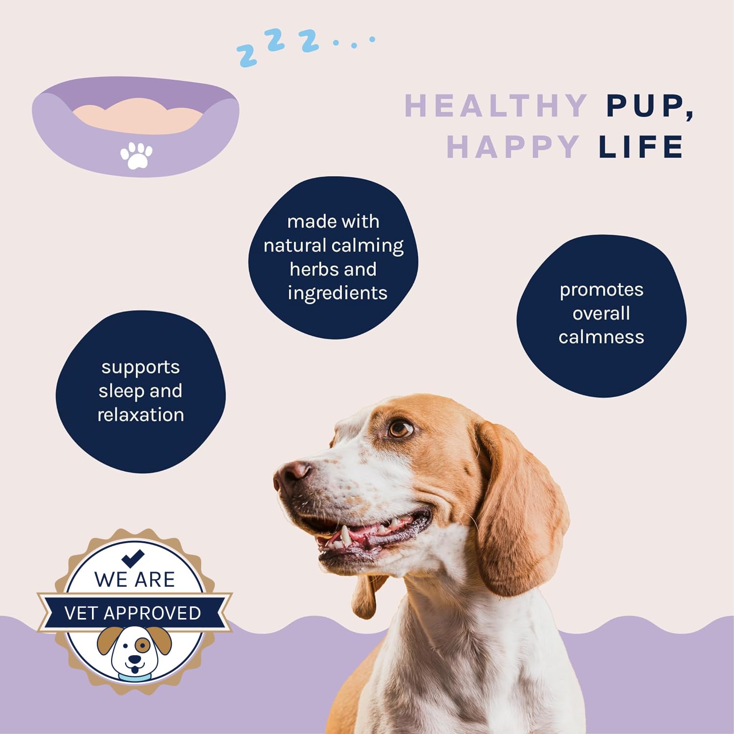 Dog Calming Treats with Natural Ingredients, cGMP-Certified & Made in The USA - Calm Chews for Dogs That Ease Anxiety and Stress, Human-Grade Calm Dog Treats, 30 Chews - Good Trouble Pets