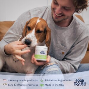 Good Trouble Pets Probiotic Supplement for Dogs - Chicken Flavor, 30 Chews - Enhanced Digestive Support