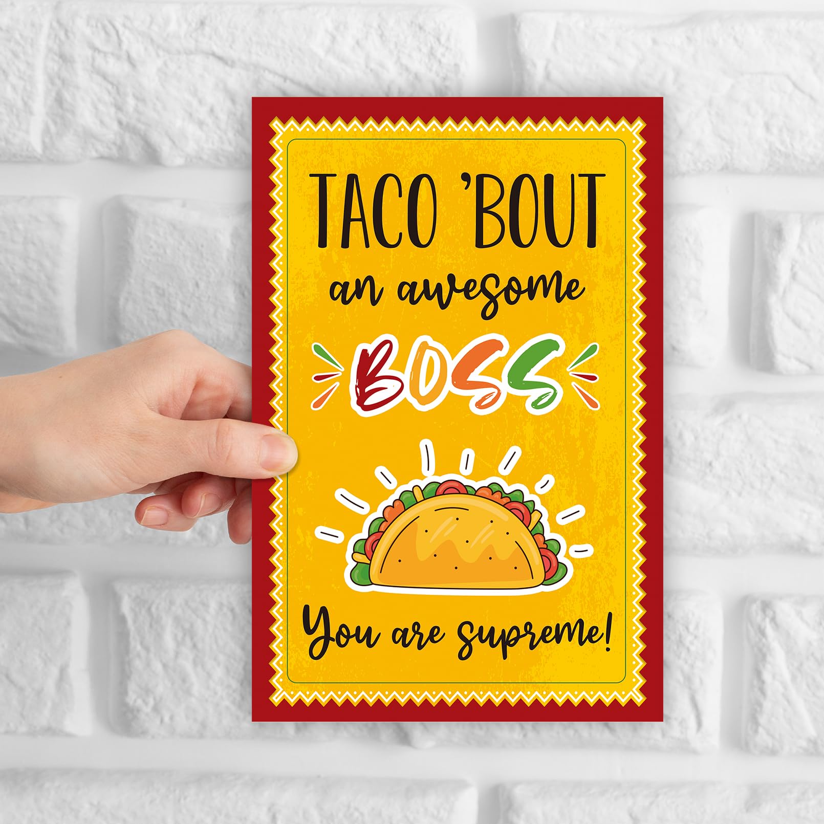 Taco Boss Day Card, Boss Appreciation Card, Boss’s Day Gift (Awesome Boss)