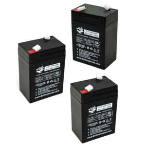 (3 pack) elb-0604 battery elb0604 sla sealed lead acid 6v4.5ah for exit sign emergency light 6v 4.5ah battery ub645 sla0905 ah 4.0 amp hour 120255