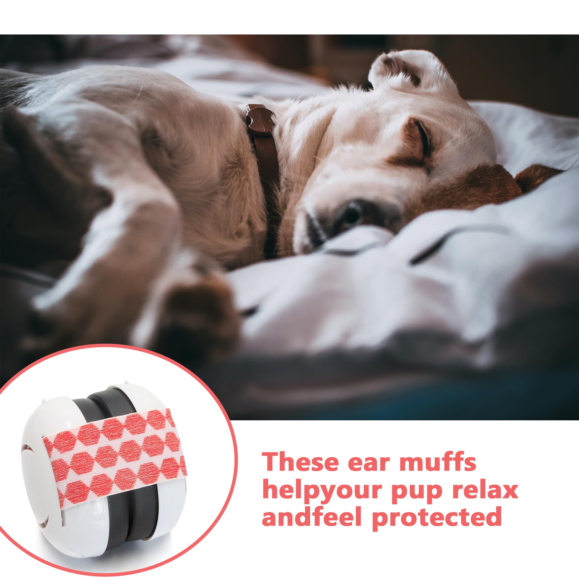 Small Dog/Cat Ear Muffs for Noise Protection, Noise Cancelling Headphones for Small Dogs/Cats, Dog Ear Plugs for Small Dog and CAT, Hearing Protector for Thunder, Fireworks, Helicopters, Celebrations,