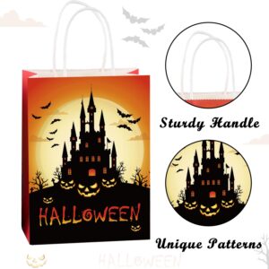 SPERPAND 24Pcs Halloween Treat Bags, 8.7" Small Goodie Bags for Halloween Trick or Treat Candy Bags, Party Favors, Carnival, Event Gift Bags