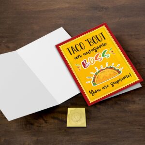 Taco Boss Day Card, Boss Appreciation Card, Boss’s Day Gift (Awesome Boss)