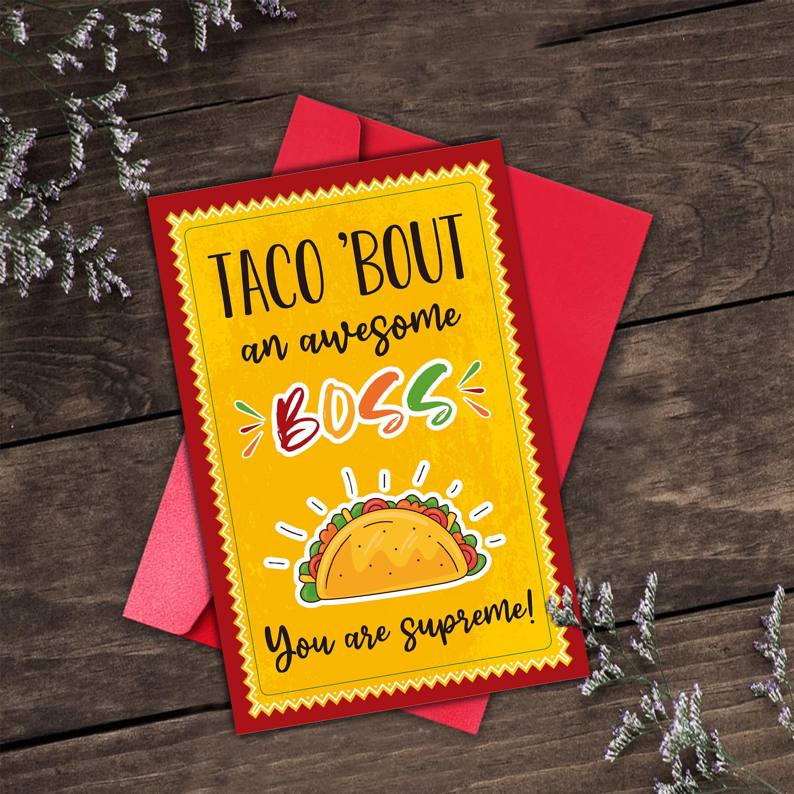 Taco Boss Day Card, Boss Appreciation Card, Boss’s Day Gift (Awesome Boss)