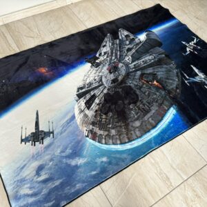 Millenium Falcon Rug, Starwars Rug, Boy Room Rug, Fantastic Rug, Home Decor Rug, Area Rug, Soft Rug cv465.1 (23”x31”)=60x80cm=1.9 ft x2.6 ft