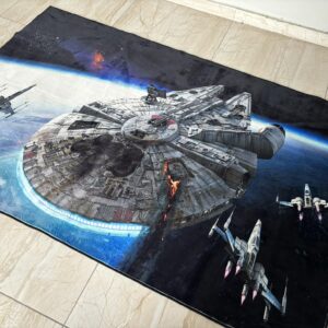 Millenium Falcon Rug, Starwars Rug, Boy Room Rug, Fantastic Rug, Home Decor Rug, Area Rug, Soft Rug cv465.1 (23”x31”)=60x80cm=1.9 ft x2.6 ft