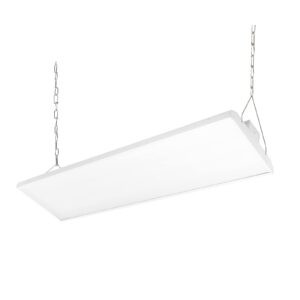 run bison 4ft led linear high bay shop light, 300w [eqv.1000w] led shop light fixture, 40,500lm 135lm/w, 120-277v, 5000k daylight linear hanging light for garage warehouse workshops, ul&dlc listed-1pk