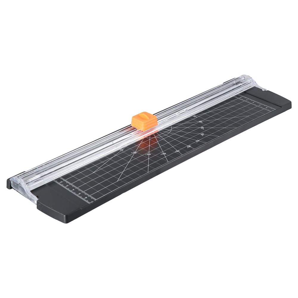 A3 Paper Cutter Portable Trimmer - 14 inch Paper Trimmer for Scrapbooking, Craft Paper Cutter Guillotine with Automatic Security Safeguard & Side Ruler