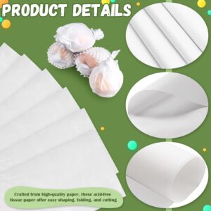 RYKOMO 200 Sheets 15 x 20 Inch Acid Free Archival Tissue Paper, Unbuffered No Acid Paper White No Lignin Free Packing Tissue Paper for Preserving Storage Textiles Linens Present Wrap (White)