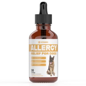 natural dog allergy relief - helps to naturally support allergy & itch relief for dogs - allergy relief for dogs itching - itch relief for dogs - dog itch relief - dog allergy support - 1 fl oz (dogs)