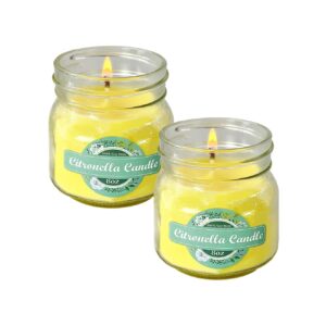 citronella candles outdoor 2 pack,16oz large citronella candles set organic soy candles, citronella candles indoor,mason jar candles for garden,patio,yard,home balcony,backyard,home, summer camping