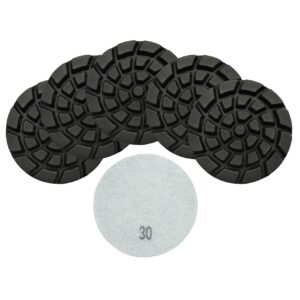 diamond concrete polishing pads - brschnitt 6pcs 4 inch grit#30 resin bond renew pads beton floor renew reparing disk