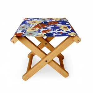 deny designs folding stool, marta barragan camarasa spring garden strokes