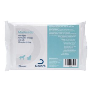 malacetic wet wipes for dogs and cats, 25 ct