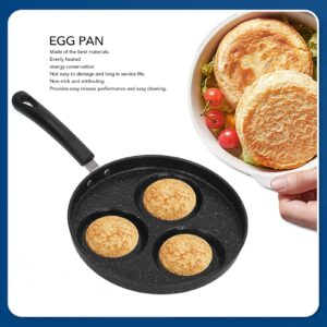 Cyrank Cast Iron 3 Cups Non-Stick Omelet Pan, Electric Stovetop Compatible, Easy to Clean