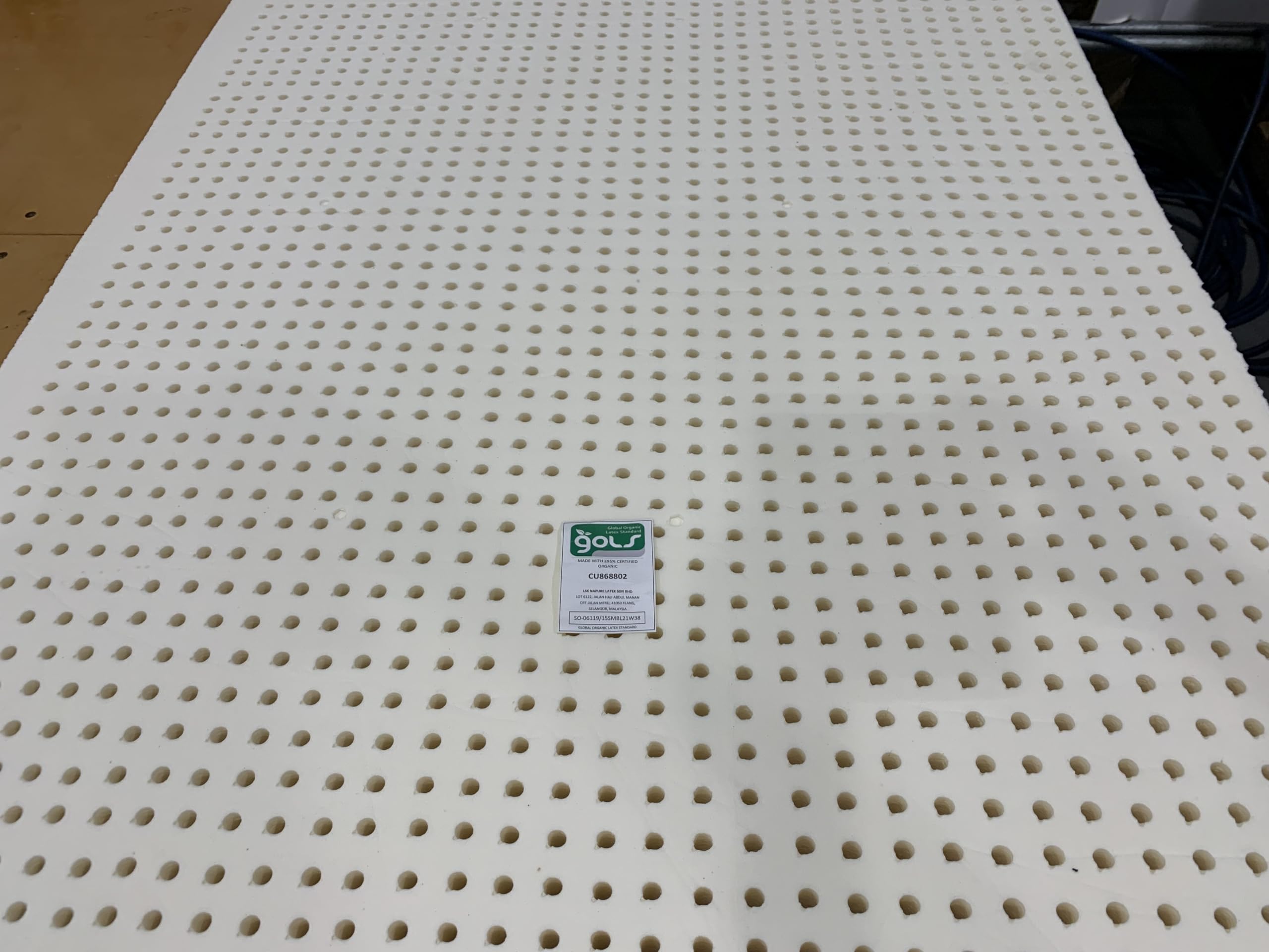 Dormir True Green Premium 100% Natural Organic Latex Mattress Topper (2"" Queen Firm No Cover) - GOLS Certified Quality for Exceptional Comfort, Durable, Firm & Bouncy, Cream