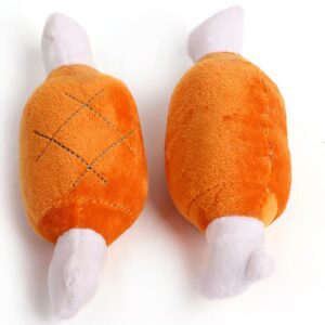 2 pack chicken leg plush toy pet squeaker toy dog cat chewing toys dog toys that make sounds