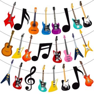 guitar banner music guitar party banners guitar birthday party decorations 2pcs music party banners for rock guitar baby shower supplies