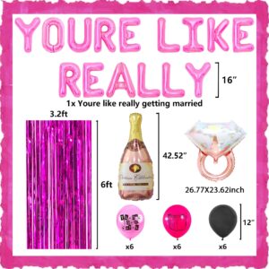 LaVenty Youre Like Really Getting Married Balloons Mean Girls Bachelorette Decoration Burn Book Decoration Mean Girls Bridal Shower Decoration Balloons