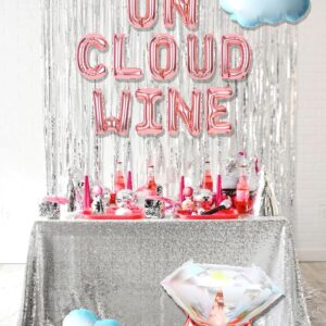 LaVenty Rose Gold On Cloud Wine Bachelorette Decorations Bubbly Bar Banner Mimosa Bar Decorations Vino Bachelorette Party Rose Bridal Shower Decorations