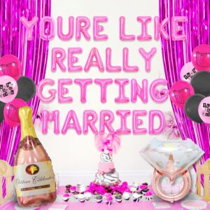 LaVenty Youre Like Really Getting Married Balloons Mean Girls Bachelorette Decoration Burn Book Decoration Mean Girls Bridal Shower Decoration Balloons