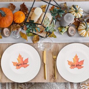 Gift Boutique 100 Count Thanksgiving Table Maple Leaf I Am Thankful for Cards Tree Kit Bulletin Board Cutouts Autumn Name Cards Table Place Settings Fall Gratitude Wall Decor Leaf Cutout