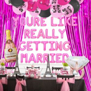 LaVenty Youre Like Really Getting Married Balloons Mean Girls Bachelorette Decoration Burn Book Decoration Mean Girls Bridal Shower Decoration Balloons