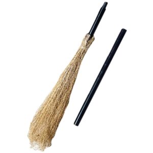 butifulsic harry broomstick halloween costume props halloween besom decor wizard broom props wizard cosplay adult home accessories decor witch broomtick prop wooden classic the witch