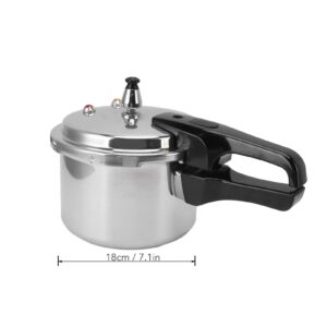 LUCKDANO Stainless Steel Mini Pressure Cooker, 3L Stainless Steel Pressure Cooker Food Grade Performance for Gas Stove