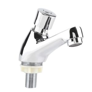 time delay sink faucet,public ktchen bathroom chrome plated self closing water saving time delay basin tap faucet for home kitchen, bathroom, hotel use