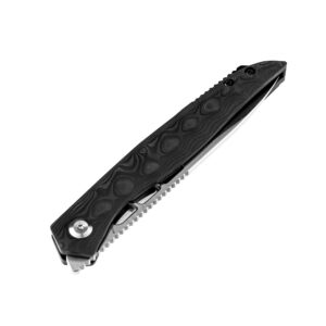 KANSEPT Knives lucky Star Pocket Knife, Lightweight Flipper Folding Knife with 3.54” CPM-S35VN Blade, Carbon Fiber for Hiking Camping Hunting and Everyday Carry K1013A3