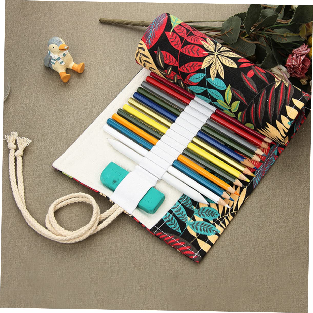 STOBOK 72 Roll Pencil Organizer Pencil Storage Wrap Pencil Case Roll up Pencil Bag Holder Motivation to Organize Pencils Pen Wrap Pencil Wrap Case High Capacity Packing Box