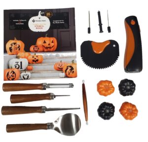 member's mark 15-piece premium pumpkin carving kit with 16 stencils