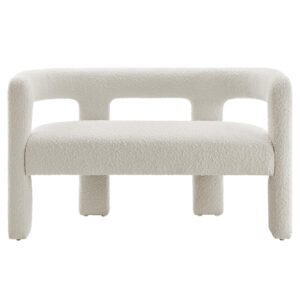 Modway EEI-6477-IVO Kayla Boucle Upholstered Loveseat, Ivory