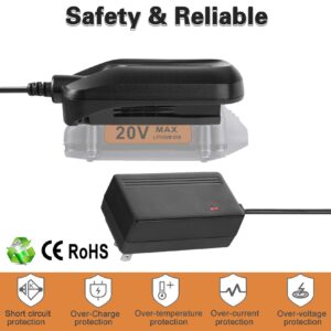 2 Pack Replacement WA3525 20V Battery and WA3742 Charger Kit Compatible with Worx 20V Battery WA3520 WG151s WG155s WG251s WG255s WA3525