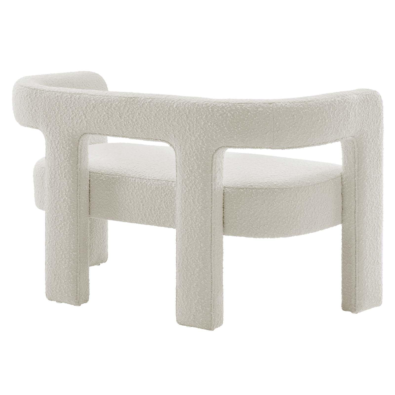 Modway EEI-6477-IVO Kayla Boucle Upholstered Loveseat, Ivory