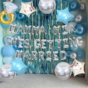 JeVenis Mamma Mia Shes Getting Married Bachelorette Decoration Last Disco Party Supplies Mamma Mia Bachelorette Decoration 70s Bachelorette Decoration