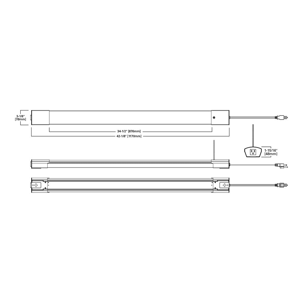 Metalux SHP 4 ft. 96-Watt Equivalent, Integrated LED, White Shop Light, 5000 Lumens, 4000K CCT