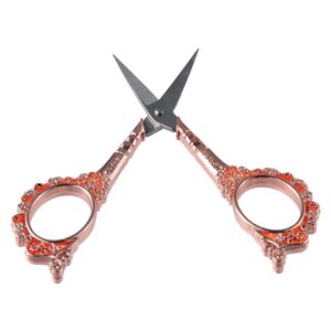 HomeSoGood Embroidery Scissors Sewing Scissor,4.5in Crochet Scissor,Rose Gold Craft Shears for Handcraft DIY Needlework Artwork